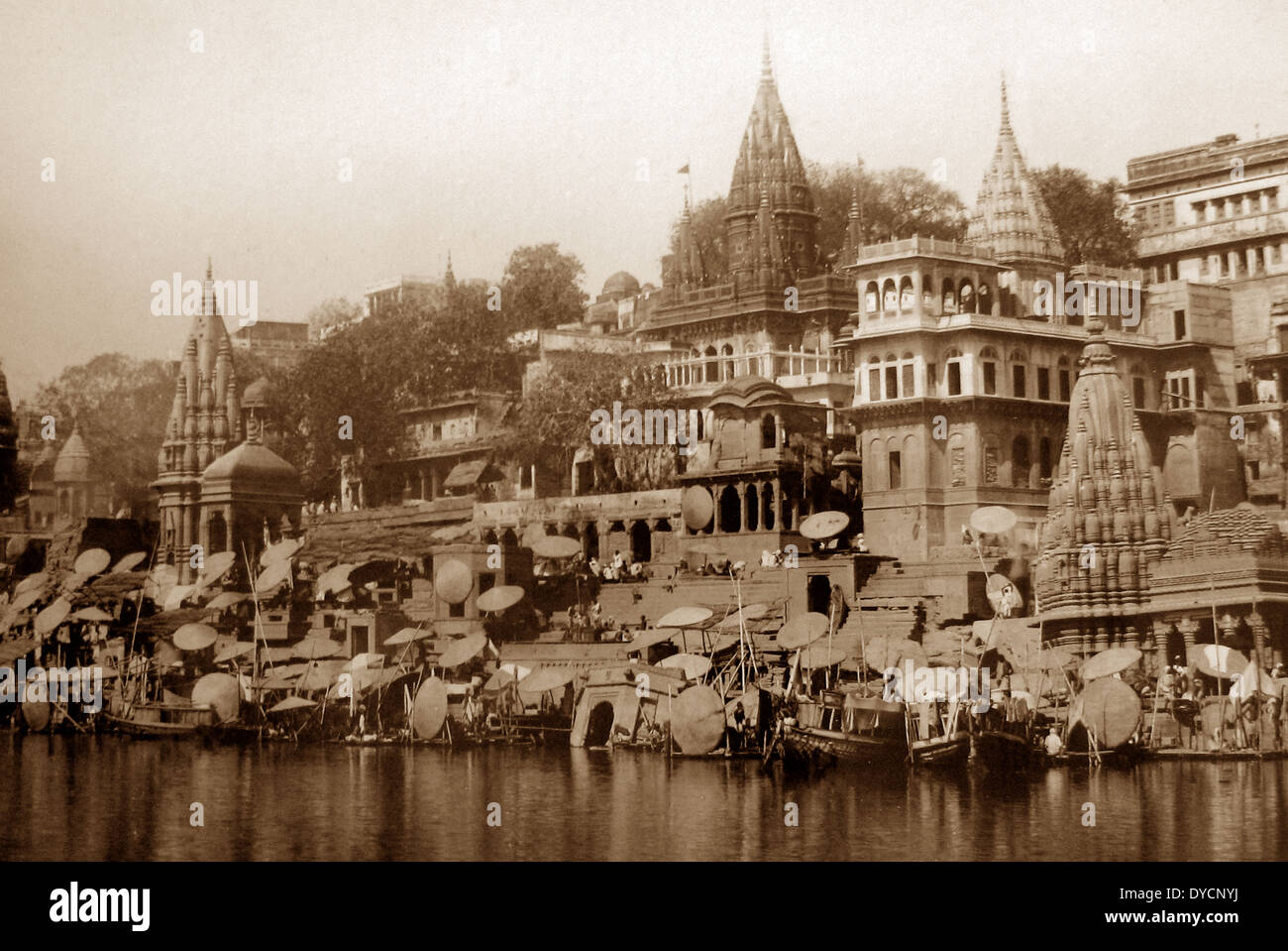 Benares / Varanasi India Victorian period Stock Photo - Alamy