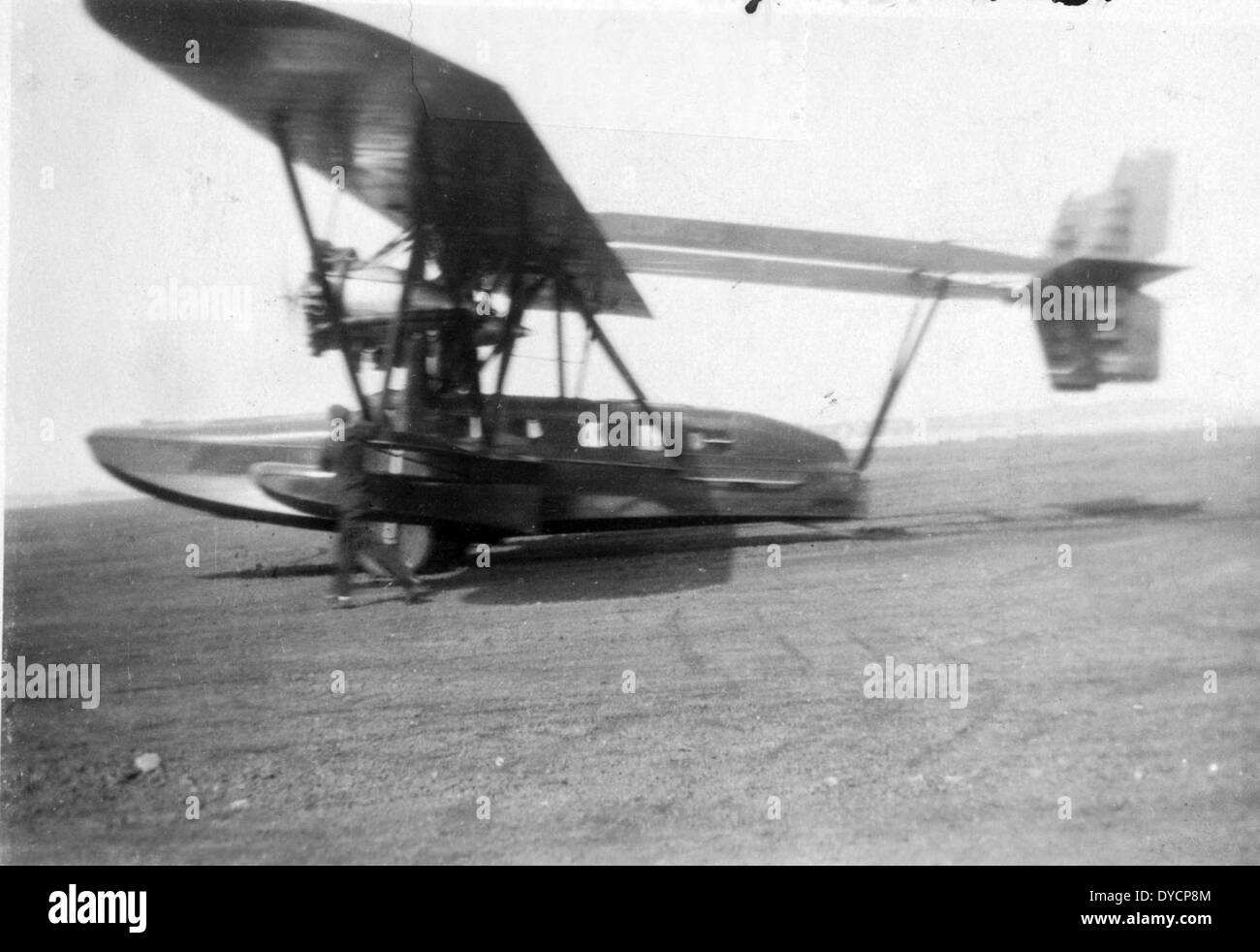 The Sikorsky S-38, a biplane flying boat, is shown at Boston Airport on ...