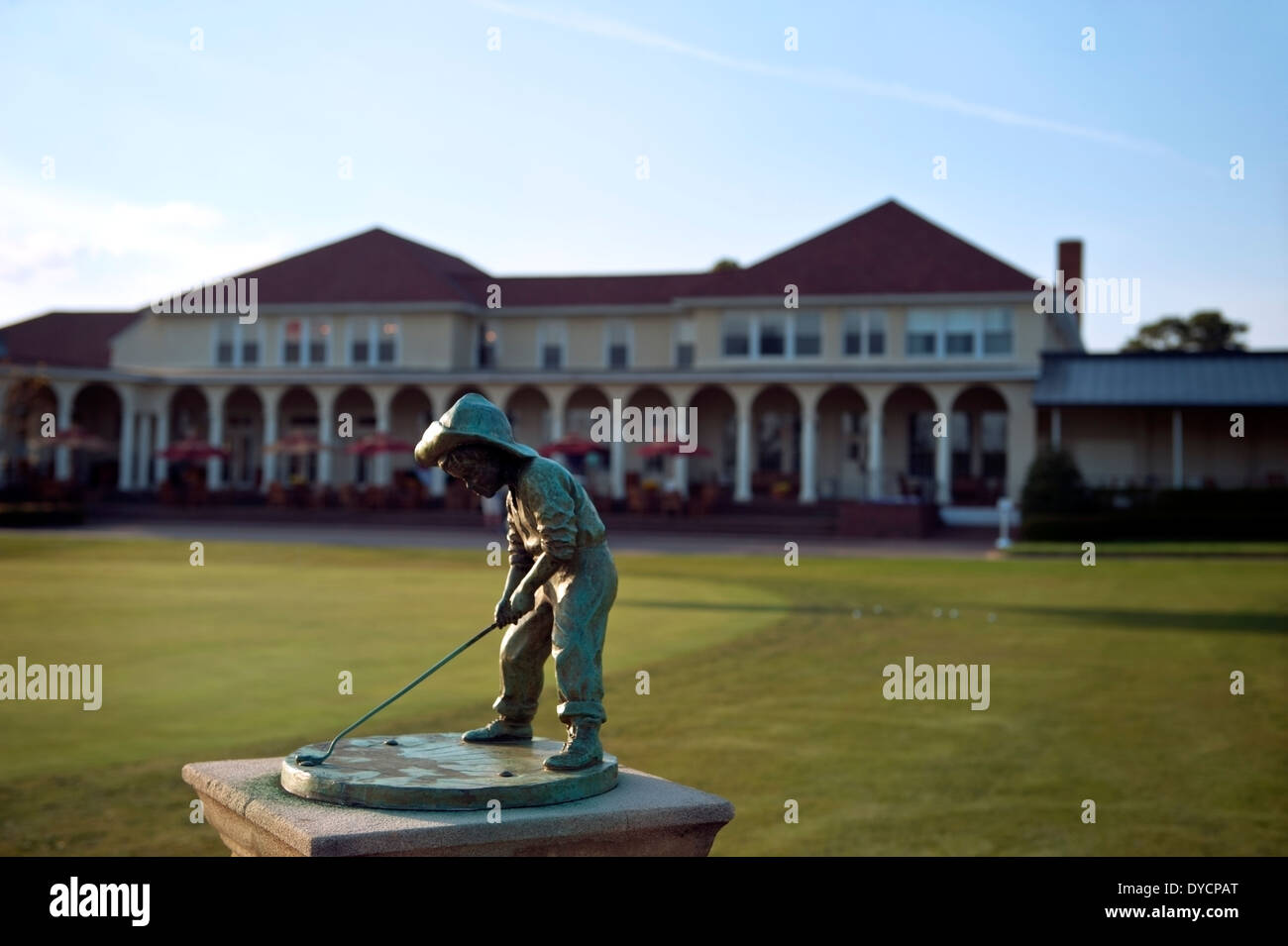 The "Putter Boy" sundial sculpture at Pinehurst Resort and Country Club ...
