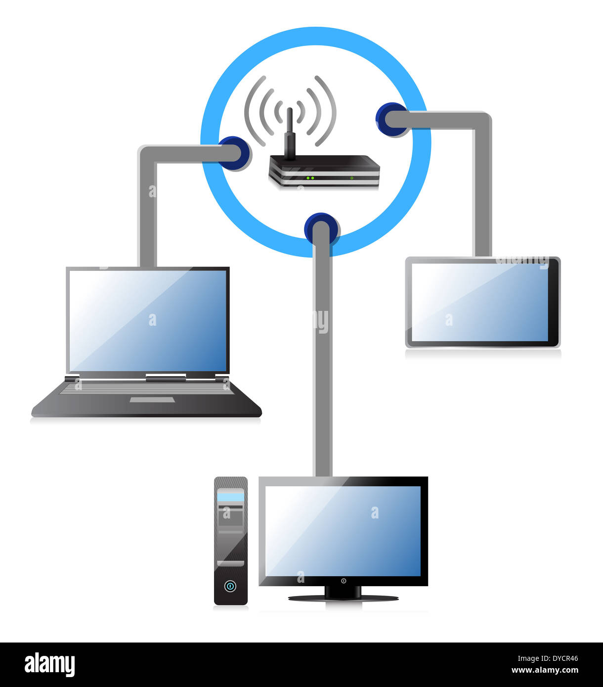 wifi network concept illustration design over a white background Stock ...