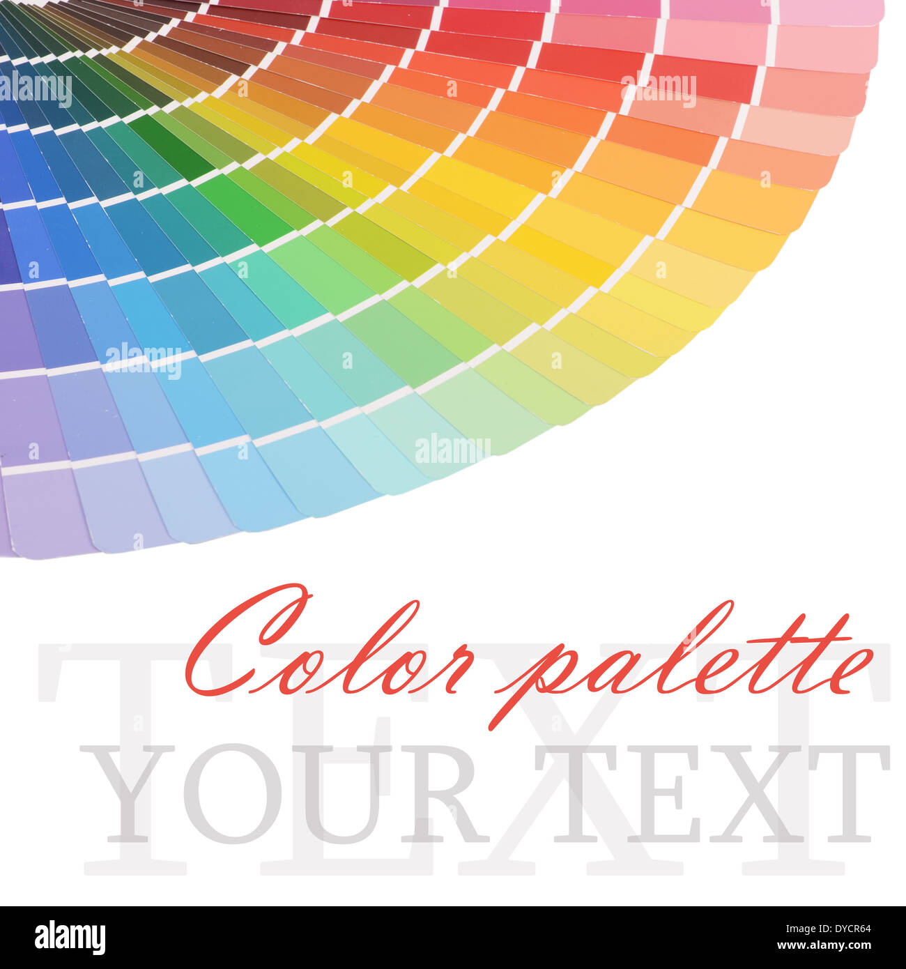 The color palette isolated on white background Stock Photo - Alamy