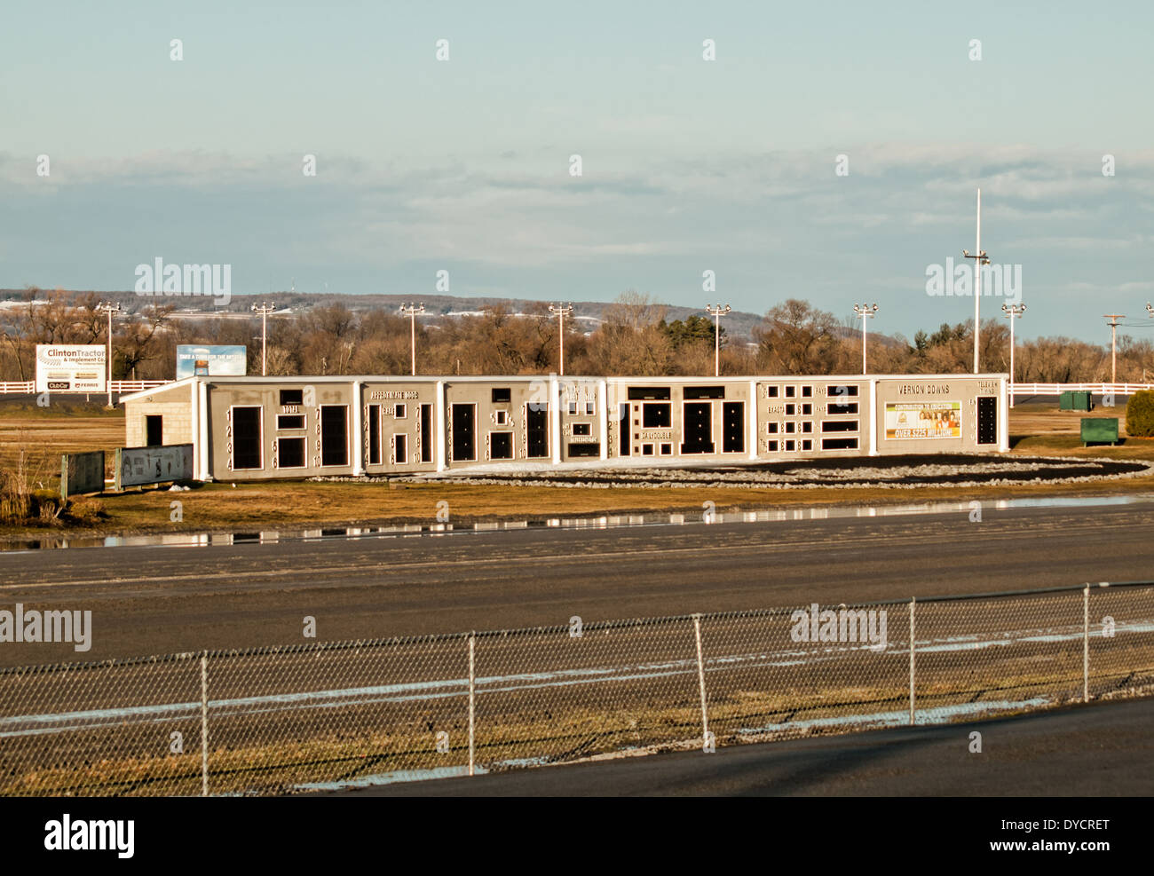 harness racing scoreboard Stock Photo - Alamy
