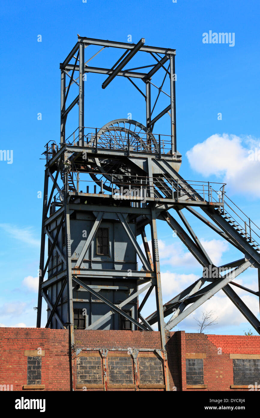 Barnsley Main Colliery pithead, Barnsley, South Yorkshire, England, UK ...