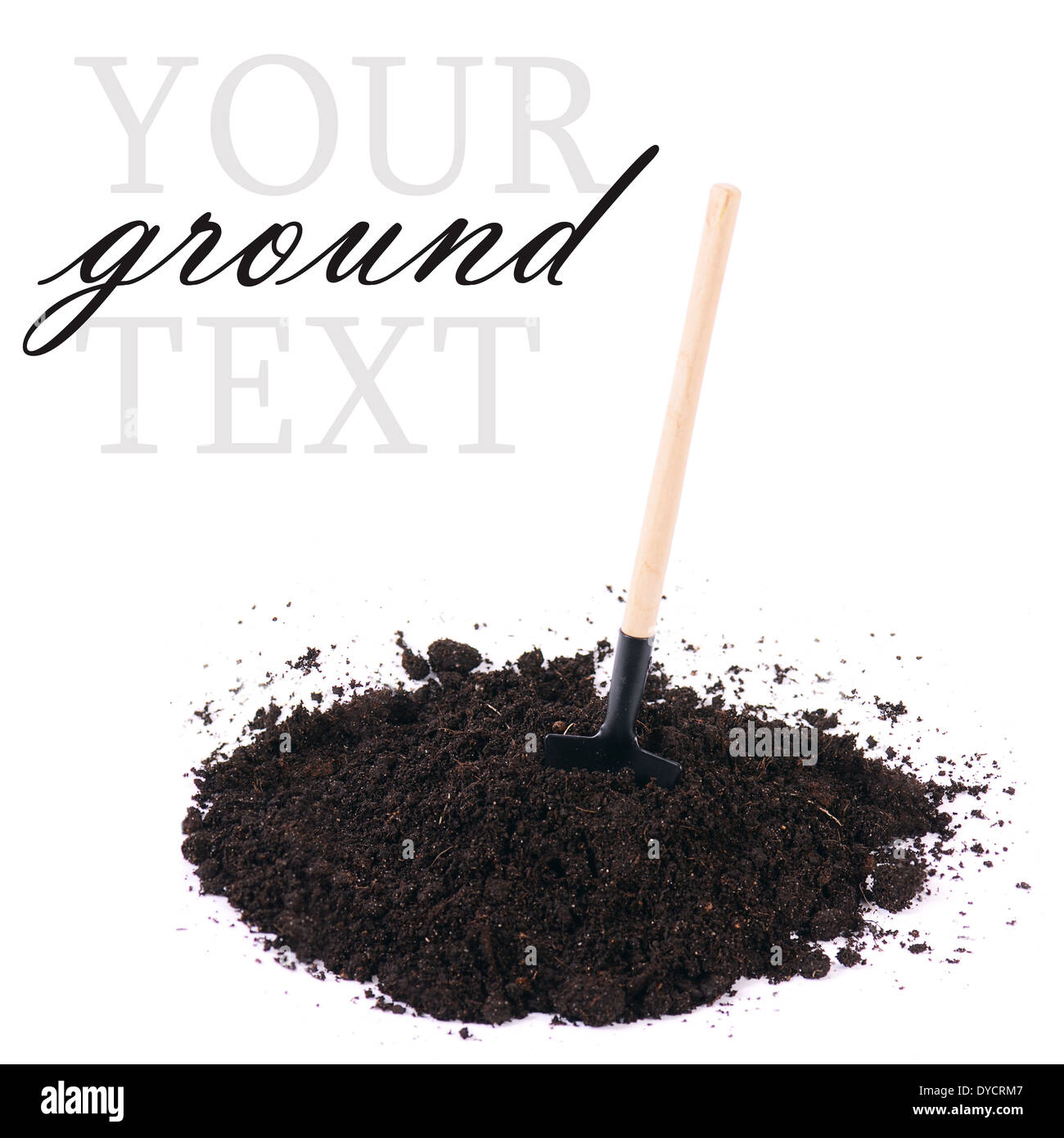 Black ground closeup isolated on white background Stock Photo - Alamy