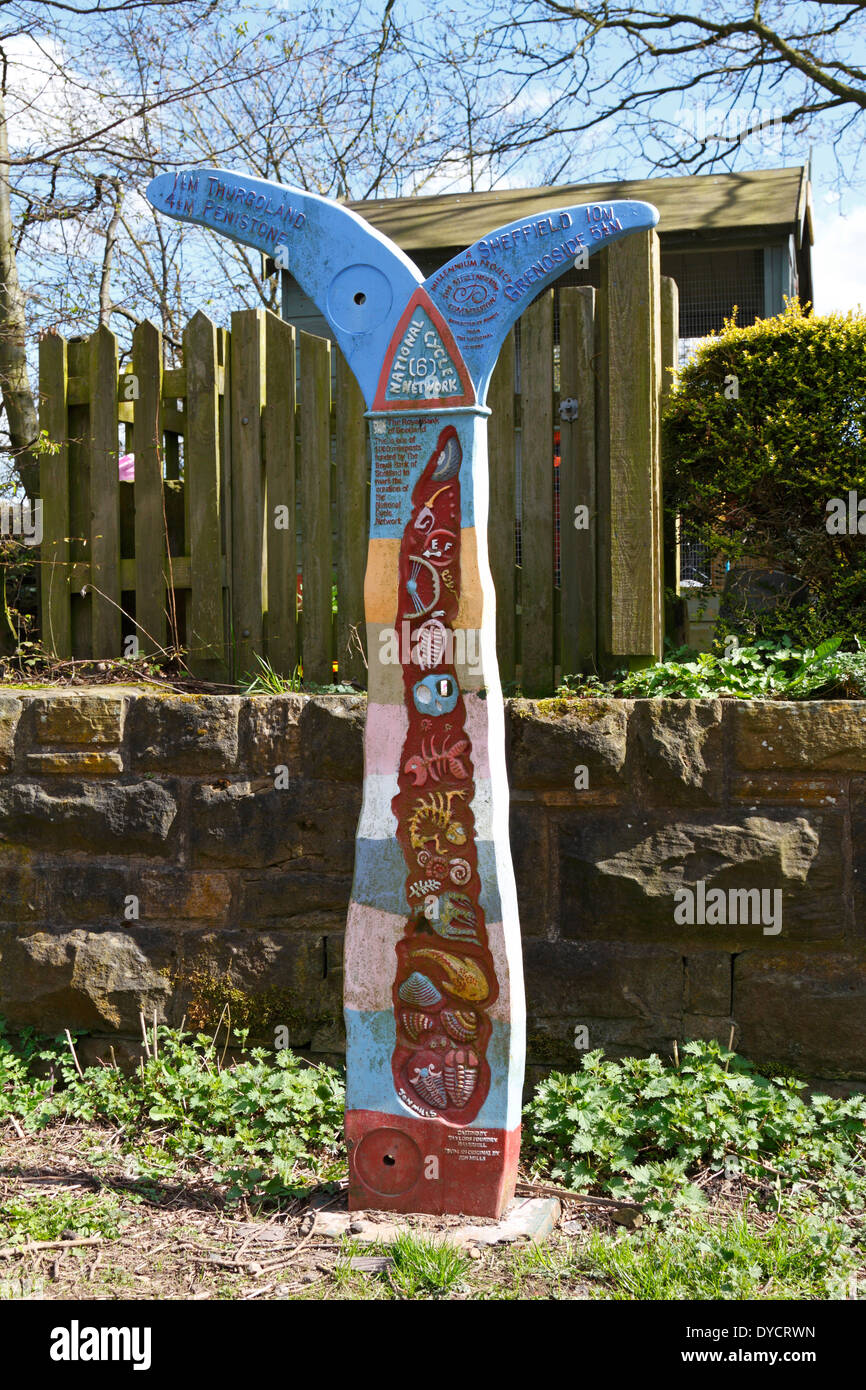 Sculpture on the Trans Pennine Trail, Upper Don Trail, Wortley ...
