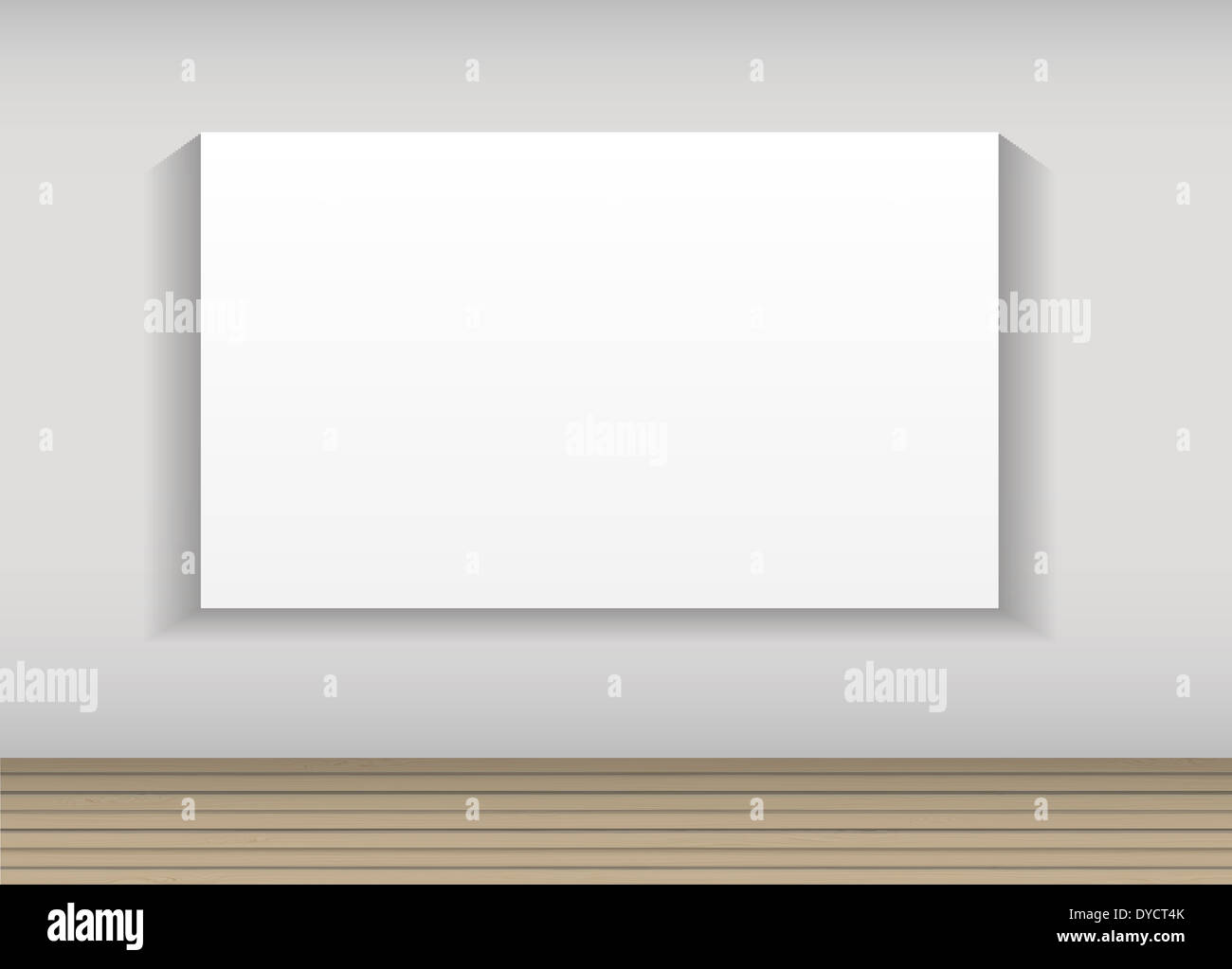 Frame on Wall for Your Text and Images, Vector Illustration Stock Photo ...
