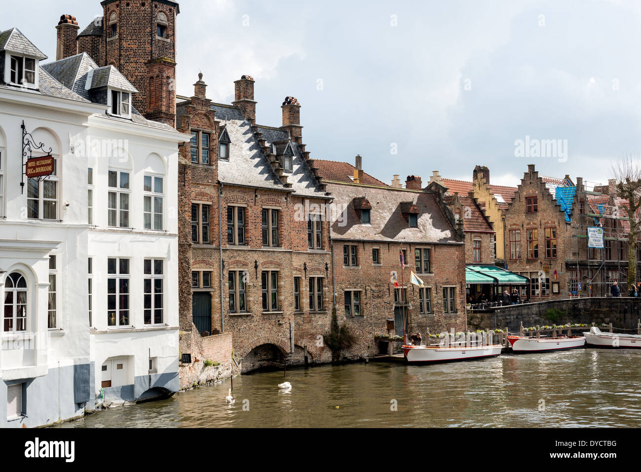 Bruges Canals Historic Flemish Buildings Bruges Belgium // BRUGES, Belgium — Historic Flemish ...