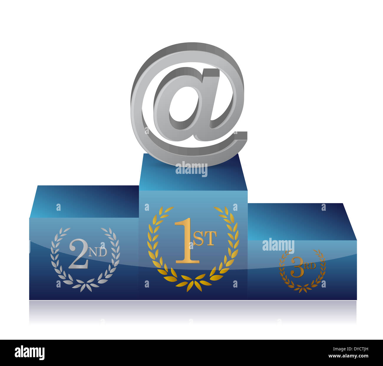 internet winner's podium illustration design on white background Stock ...