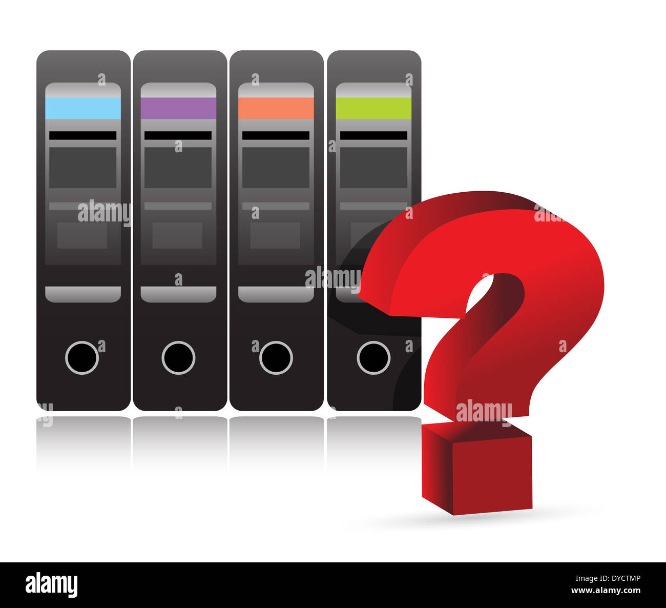 server question mark illustration design over white background Stock ...