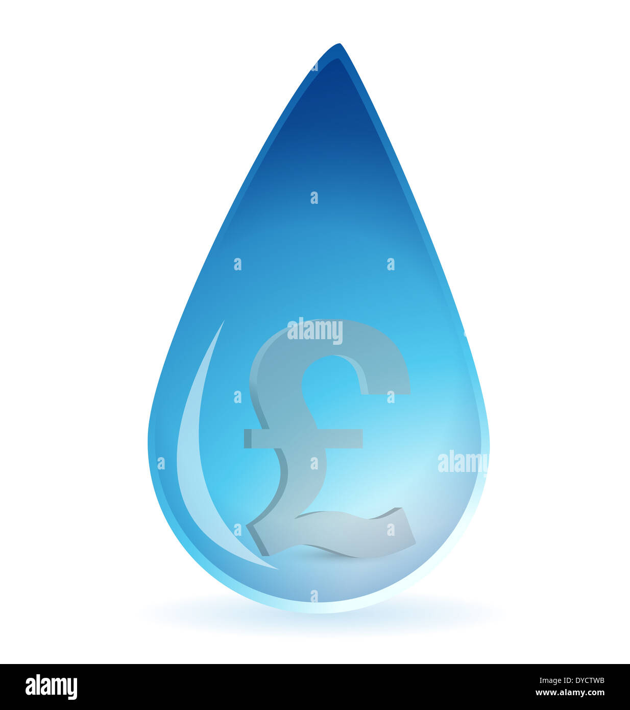 Pound water drop Stock Photo - Alamy