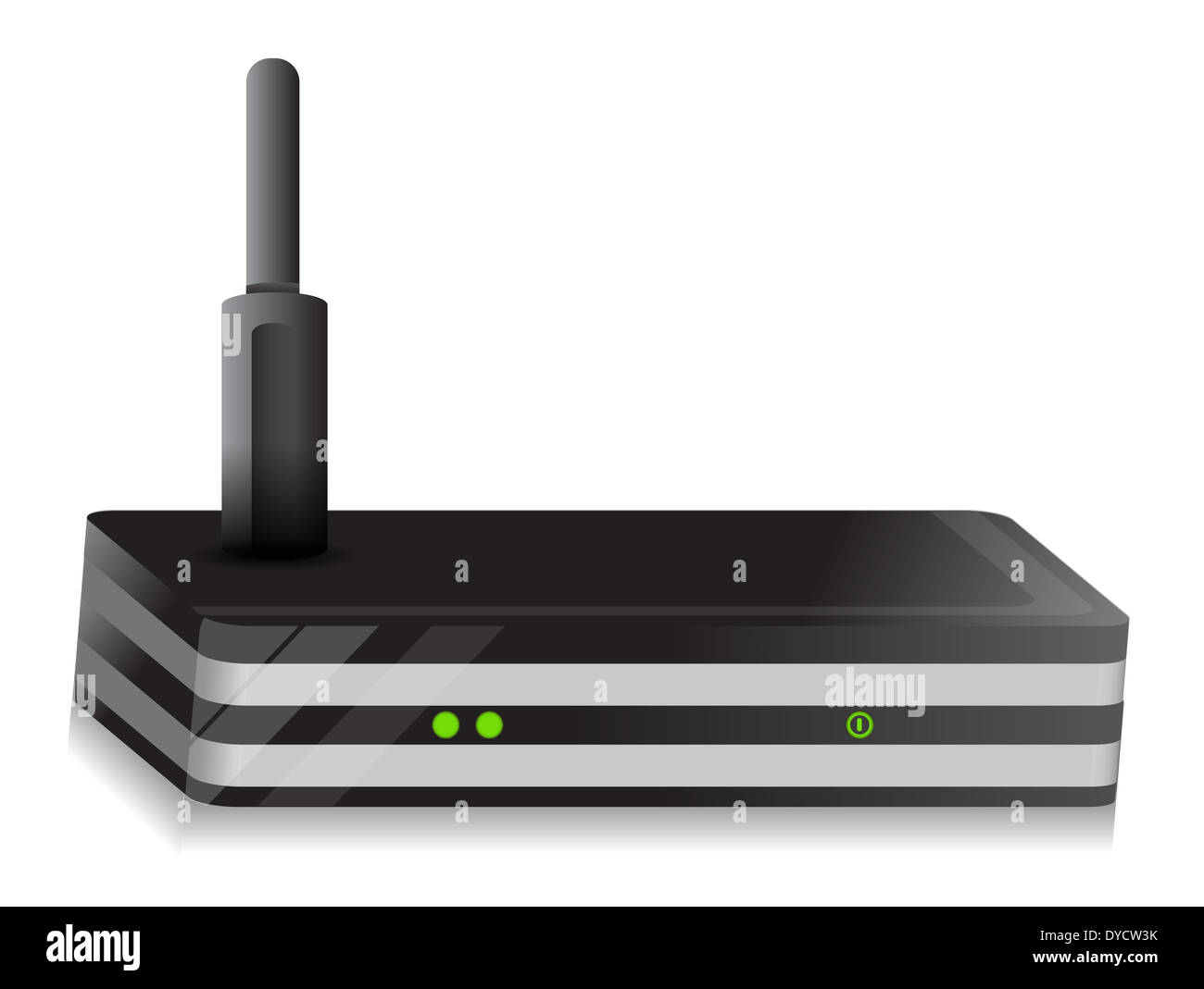 Wireless Router illustration design over a white background Stock Photo ...