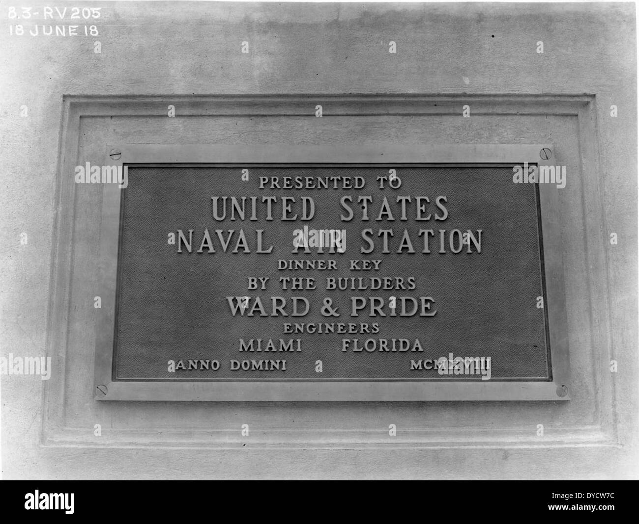 This image shows the Dinner Key Naval Air Station in Miami, which ...