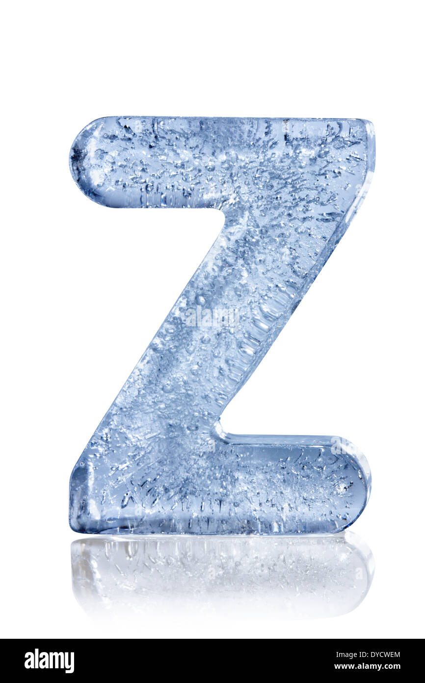 Ice alphabet letter Z Stock Photo - Alamy