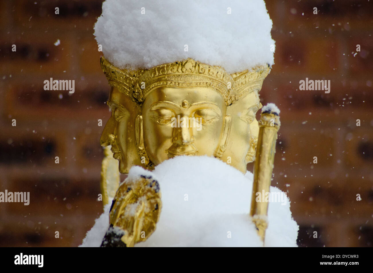 Four faced Buddha, Phra Phrom or Brahma Stock Photo - Alamy