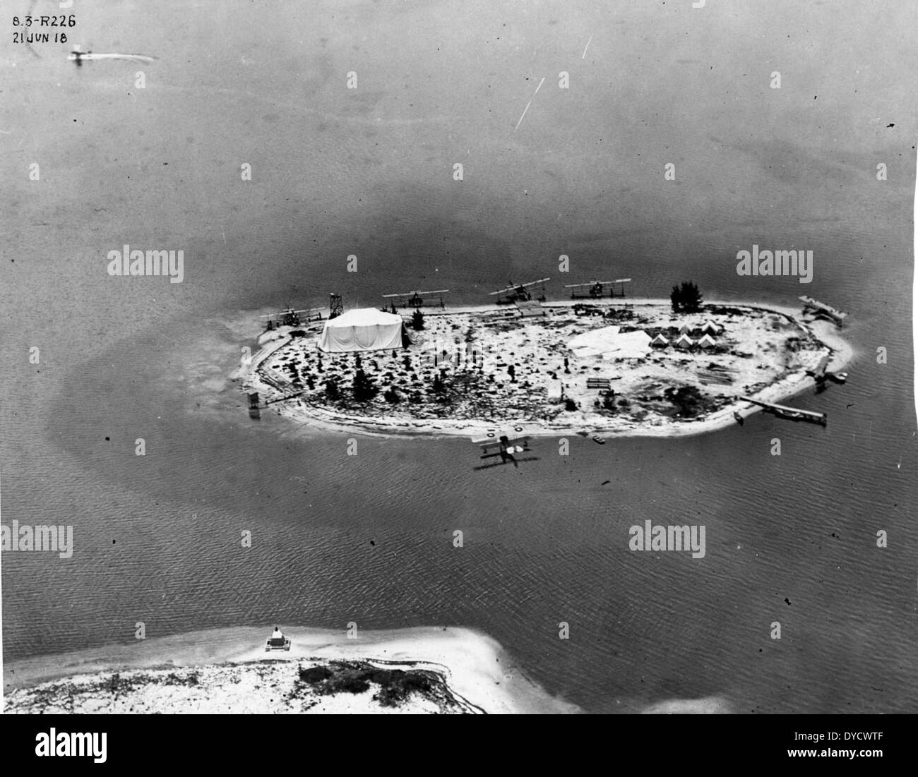 This image captures the NAS Miami, a key naval air station in Florida ...