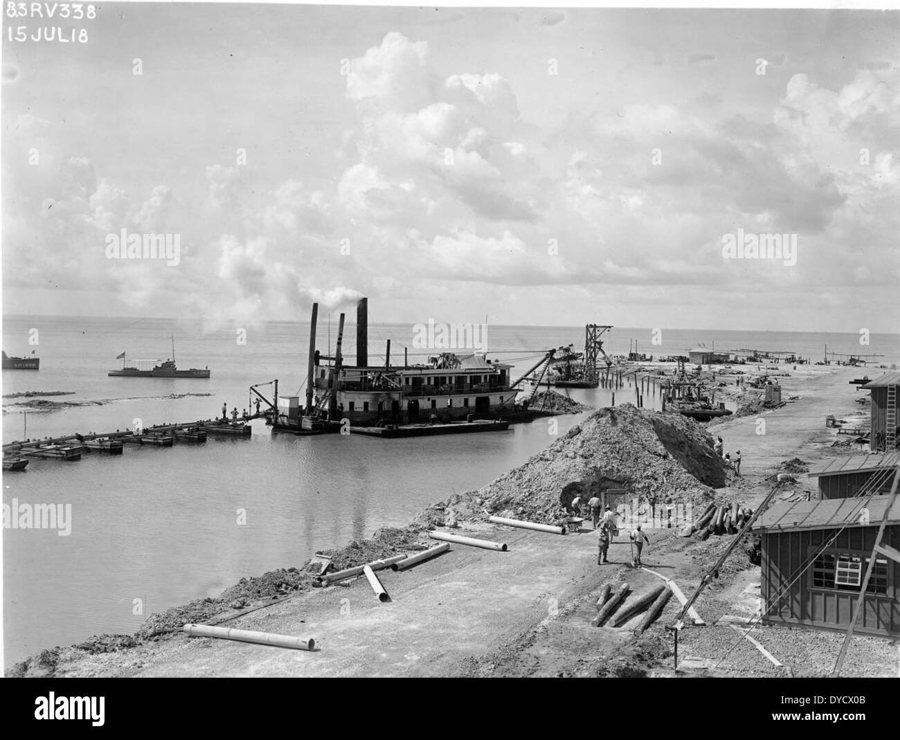This photograph shows the NAS Miami, a key base for U.S. Navy aviation ...