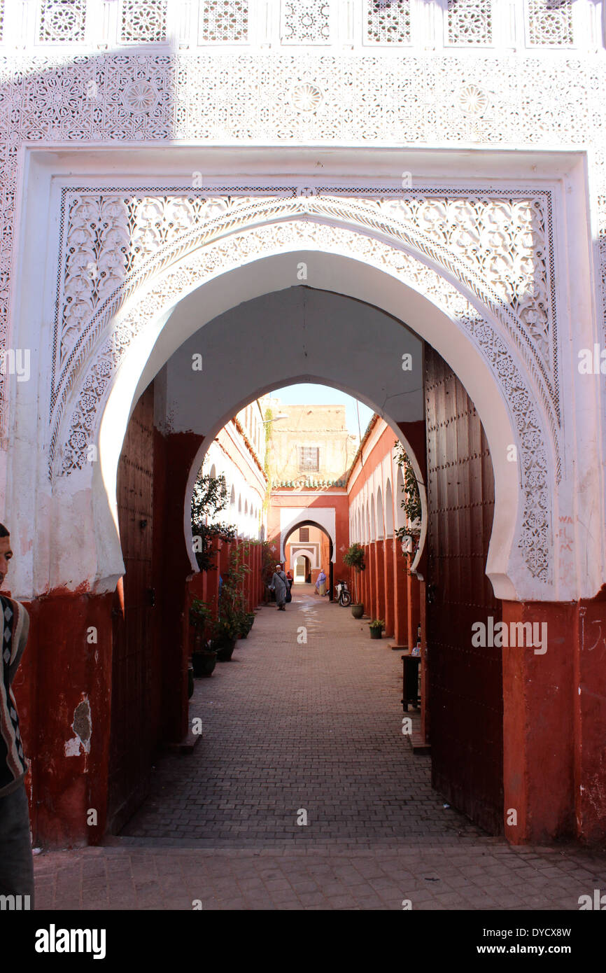Moroccan architecture Marrakesh Marrakech Morocco Stock Photo - Alamy