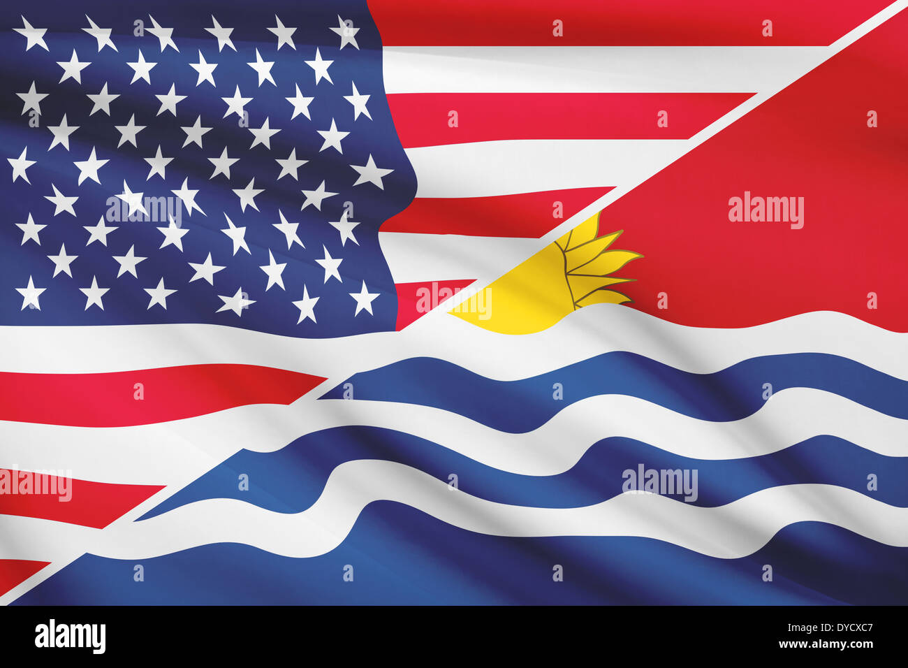 Flag independent sovereign republic kiribati hi-res stock photography ...