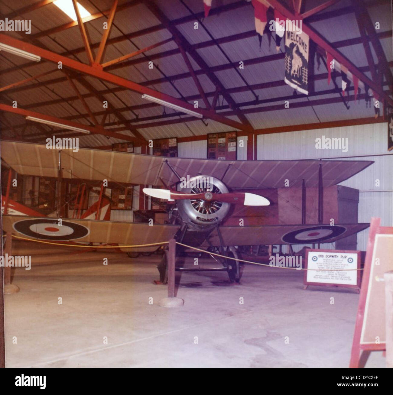 This image from the Bradley Album shows a dynamic moment at an airshow ...