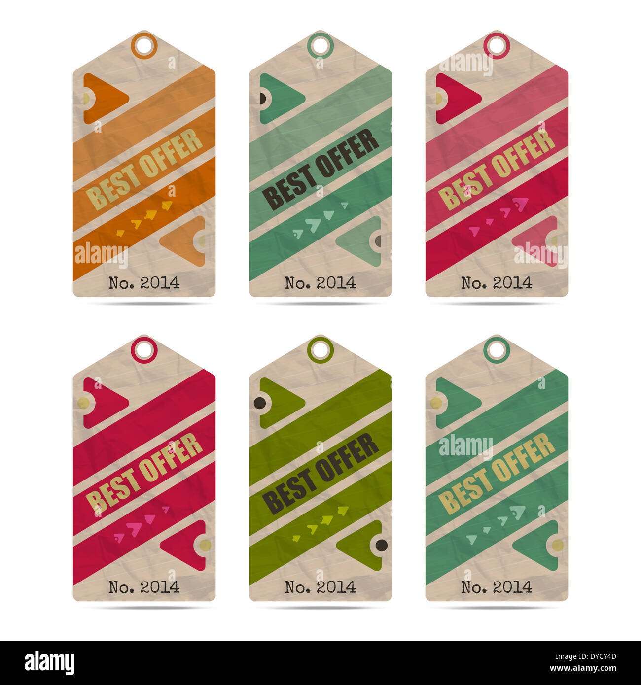 set of isolated paper price tags Stock Photo - Alamy