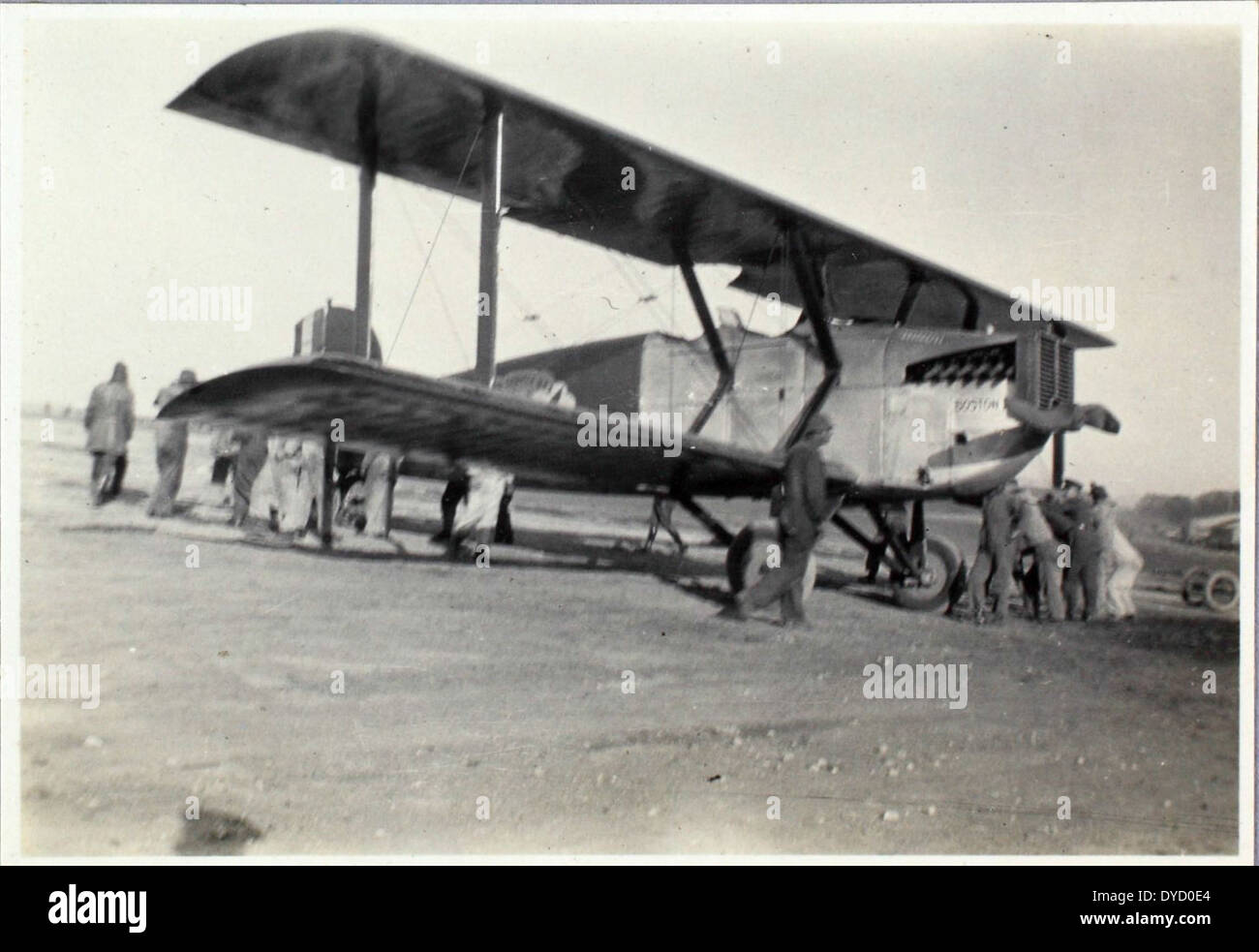 This historical photo depicts the Douglas World Cruiser (DWC), a ...