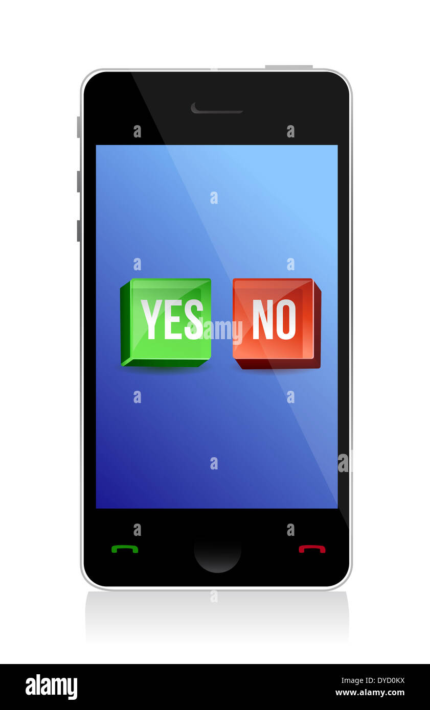 Yes No Buttons 3d Cut Out Stock Images & Pictures - Alamy