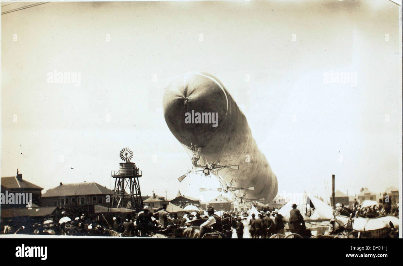 This image from the Olsen Album documents the airships associated with ...