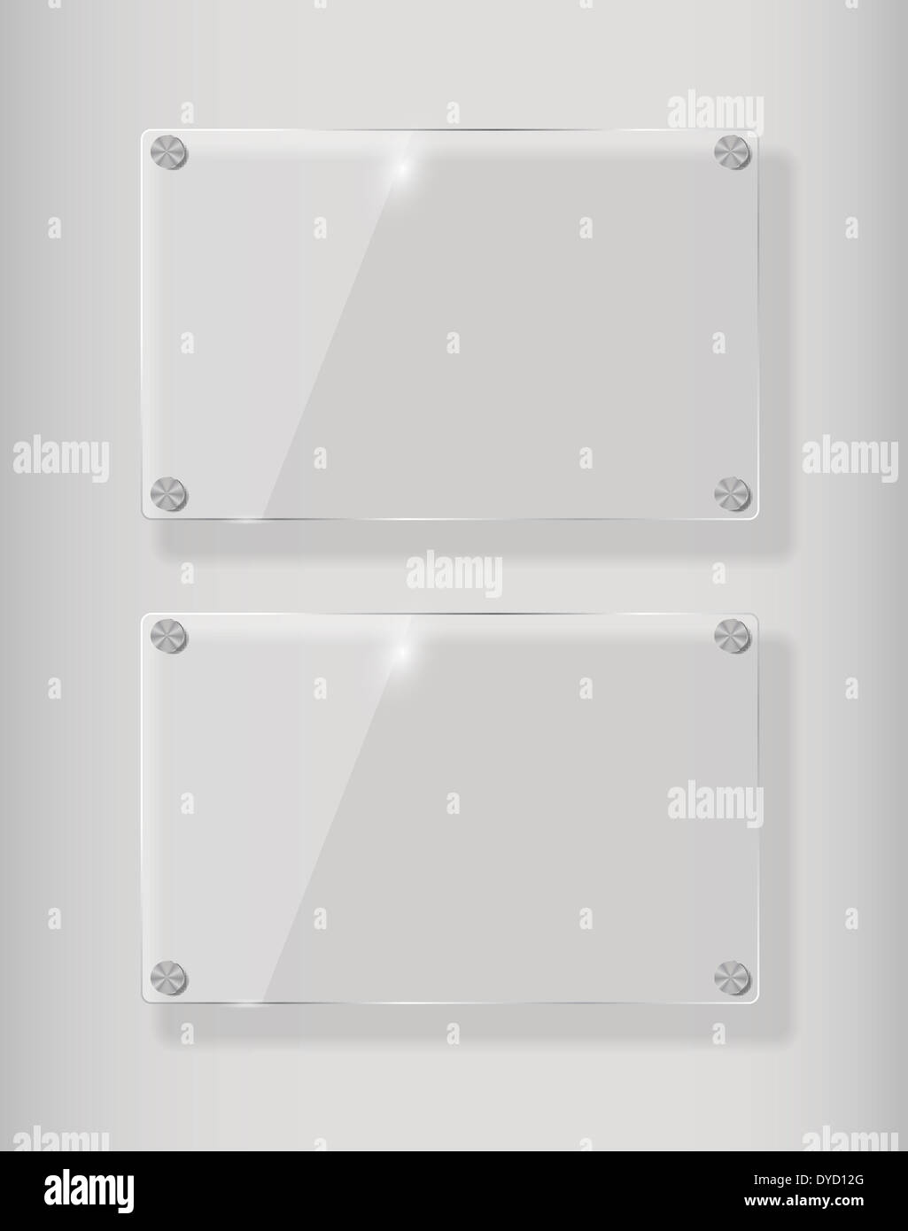 Realistic Glass Frames. Vector Illustration Stock Photo - Alamy