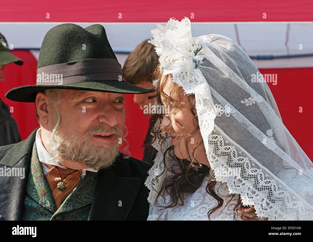 Movie episode - Marc Chagall and Bella Rosenfeld's wedding. The bride ...