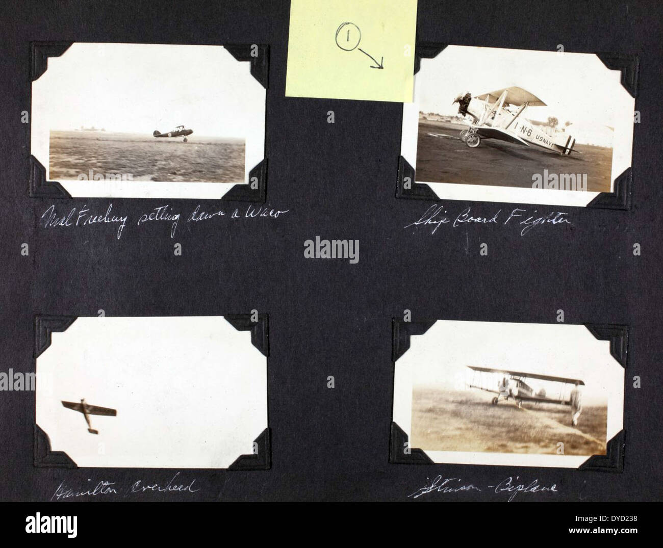 This image from the National Air Races shows a collection of airplane ...