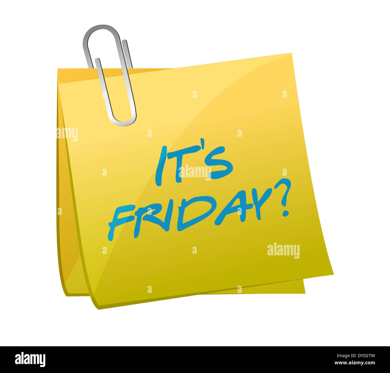 Its friday question. illustration design over a white background Stock ...
