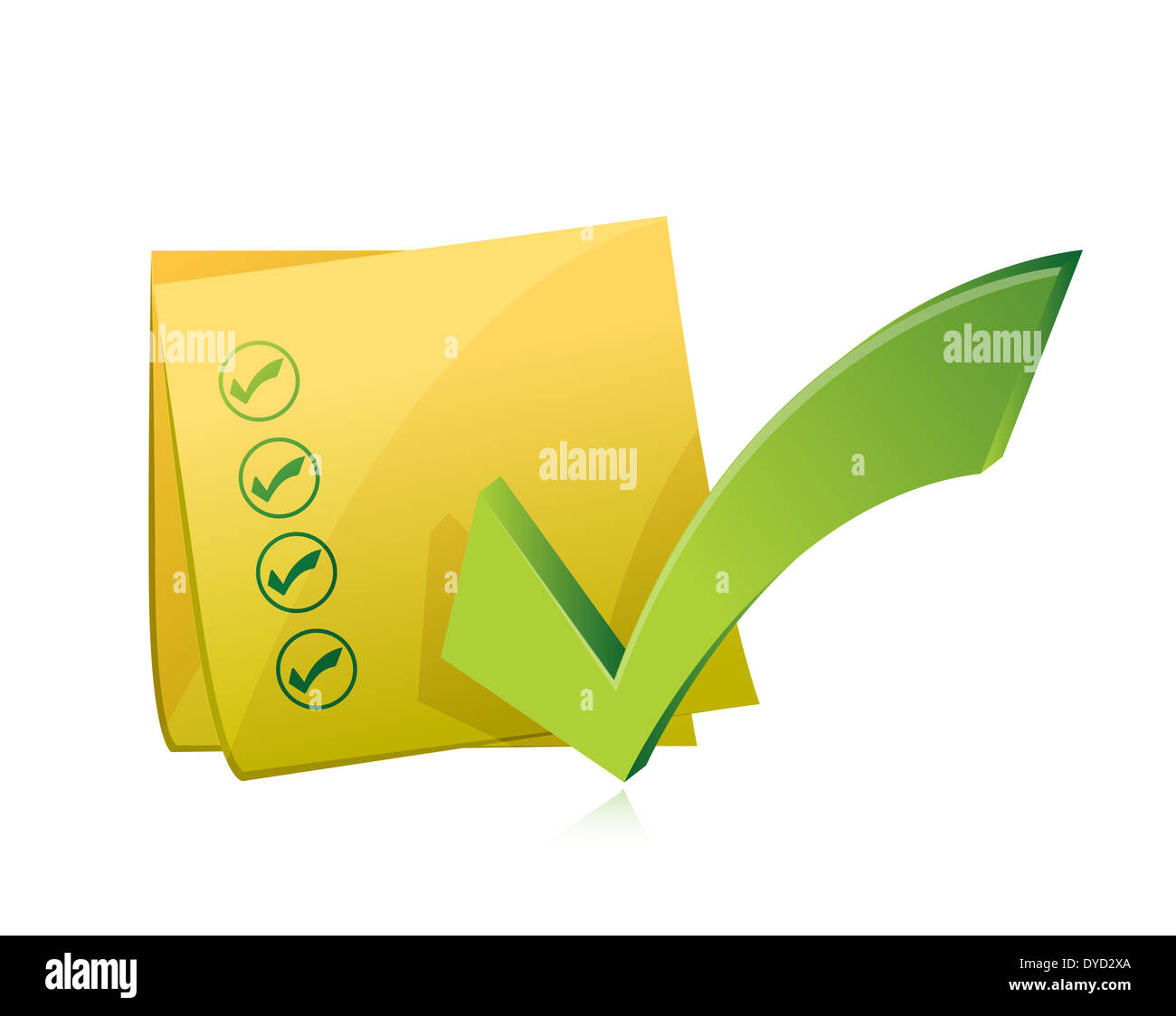 Check list symbol over white hi-res stock photography and images - Alamy