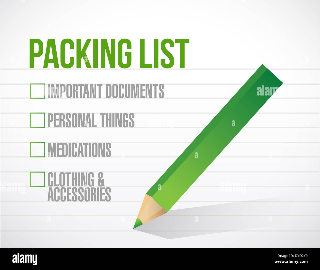 package list check mark list illustration design over a white ...