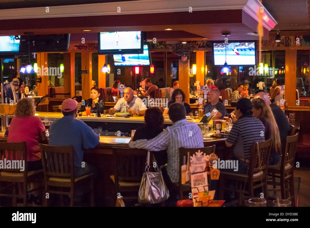 Florida Port Charlotte Applebee's Restaurant Inside Interior Bar Pub ...