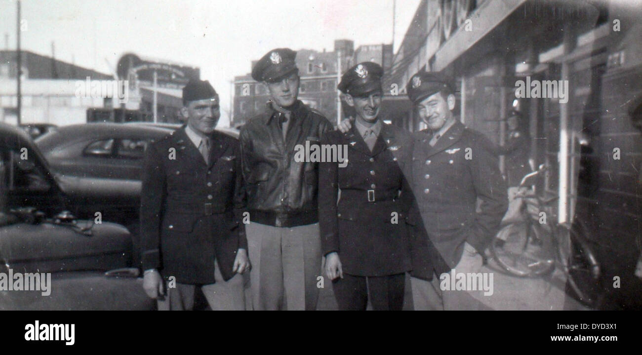 This image captures the Consolidated B-24 Liberator in action ...
