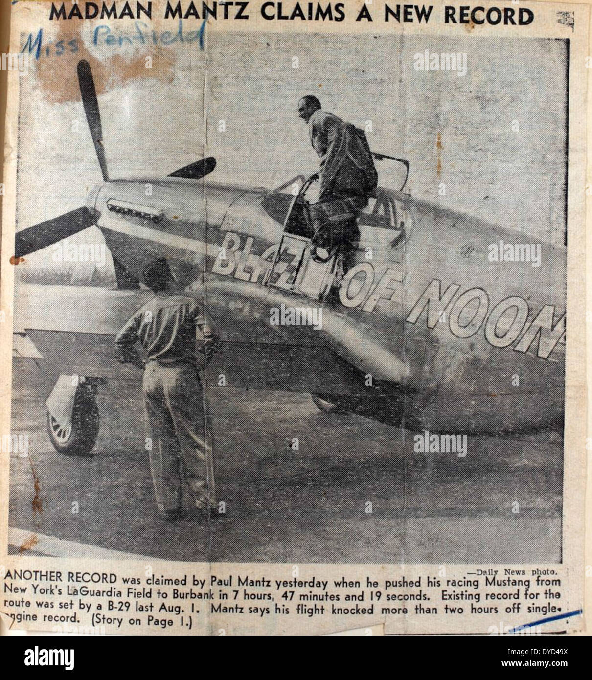 Paul Mantz, a renowned air racer, is featured in this album photo from ...