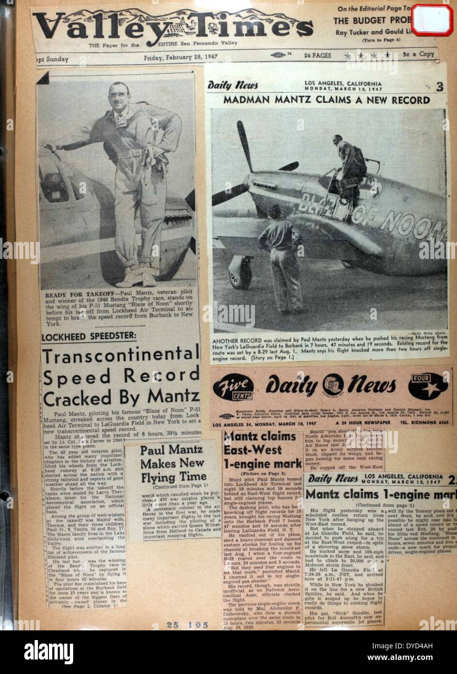 This photo from Paul Mantz's album shows the renowned aviator Paul ...