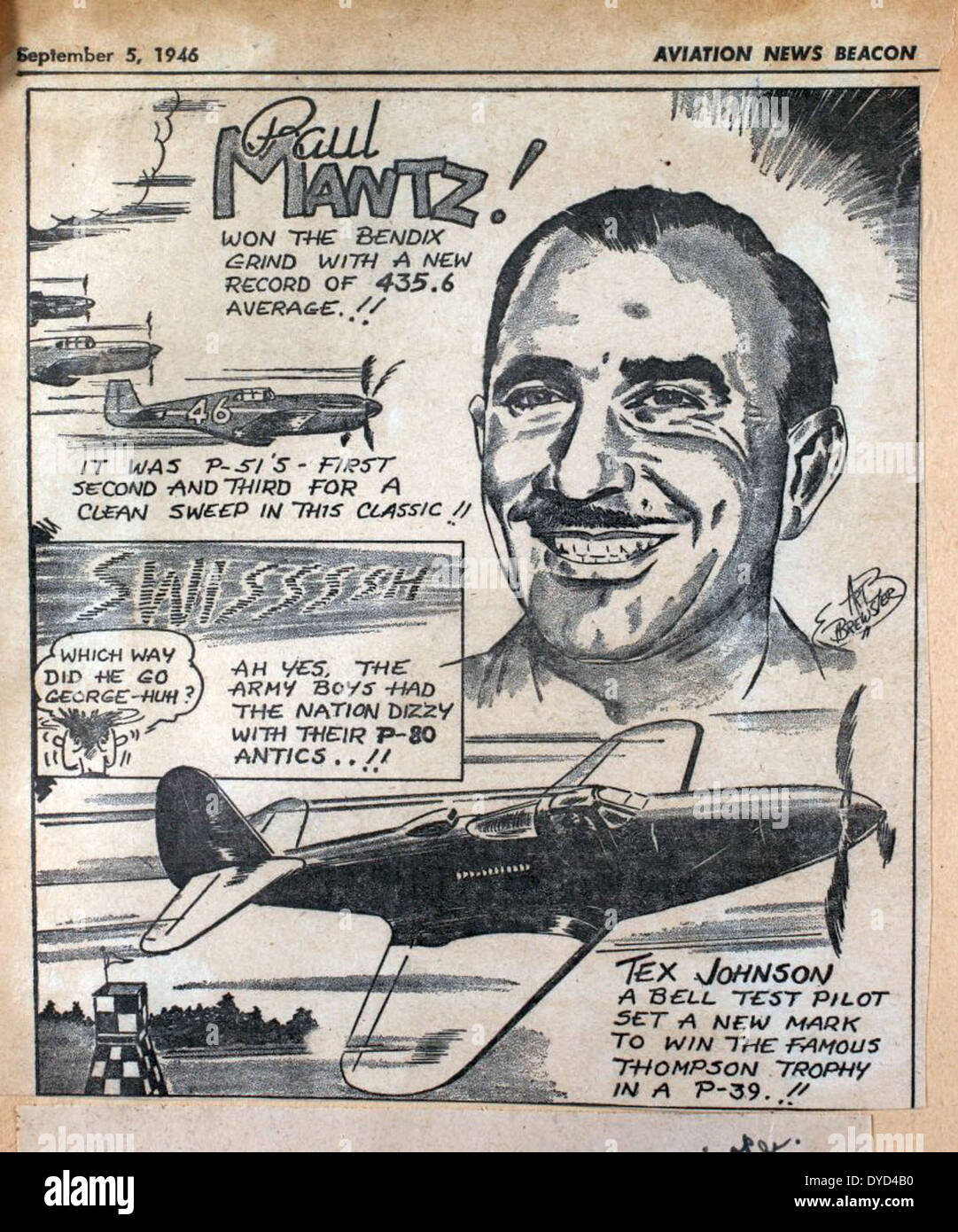 Paul Mantz is shown in this photo, a prominent aviator known for his ...