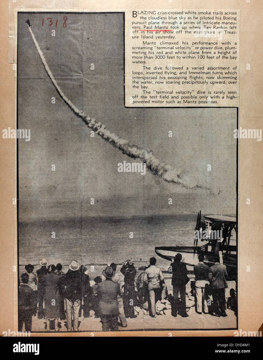 Paul Mantz was a legendary aviator and test pilot. This photo from the ...