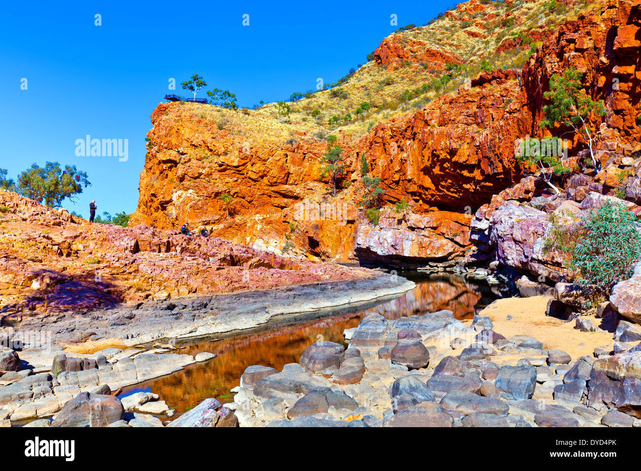 Ormiston Gorge outback landscape water hole reflections landscapes ...