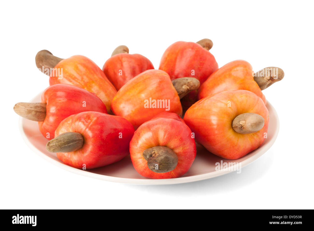 Fresh ripe Brazilian Caju Cashew fruit with path Stock Photo - Alamy