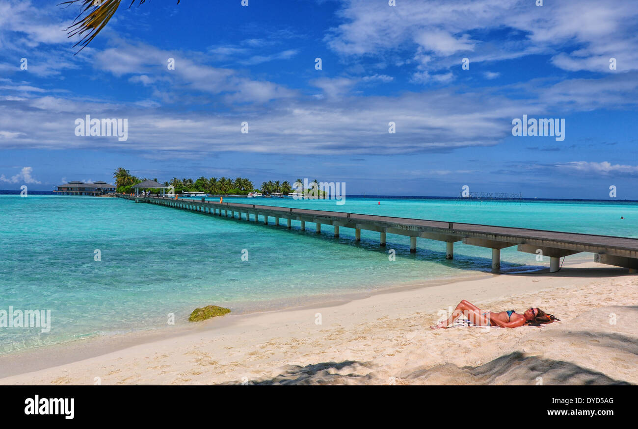 Sun Island Resort, Maldives Stock Photo - Alamy