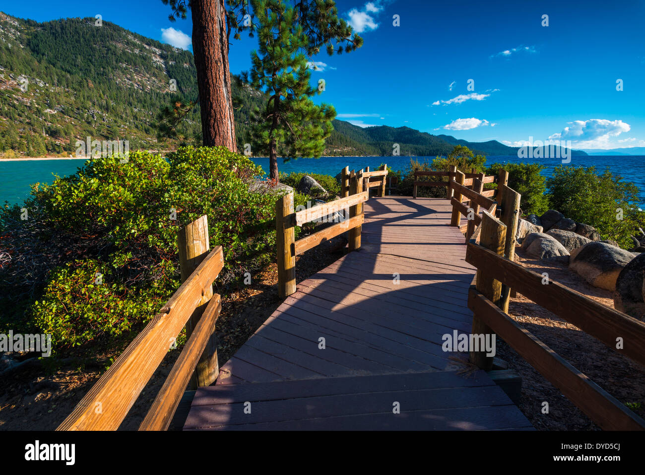 Shoreline path at Sand Harbor State Park, Lake Tahoe, Nevada, USA Stock ...