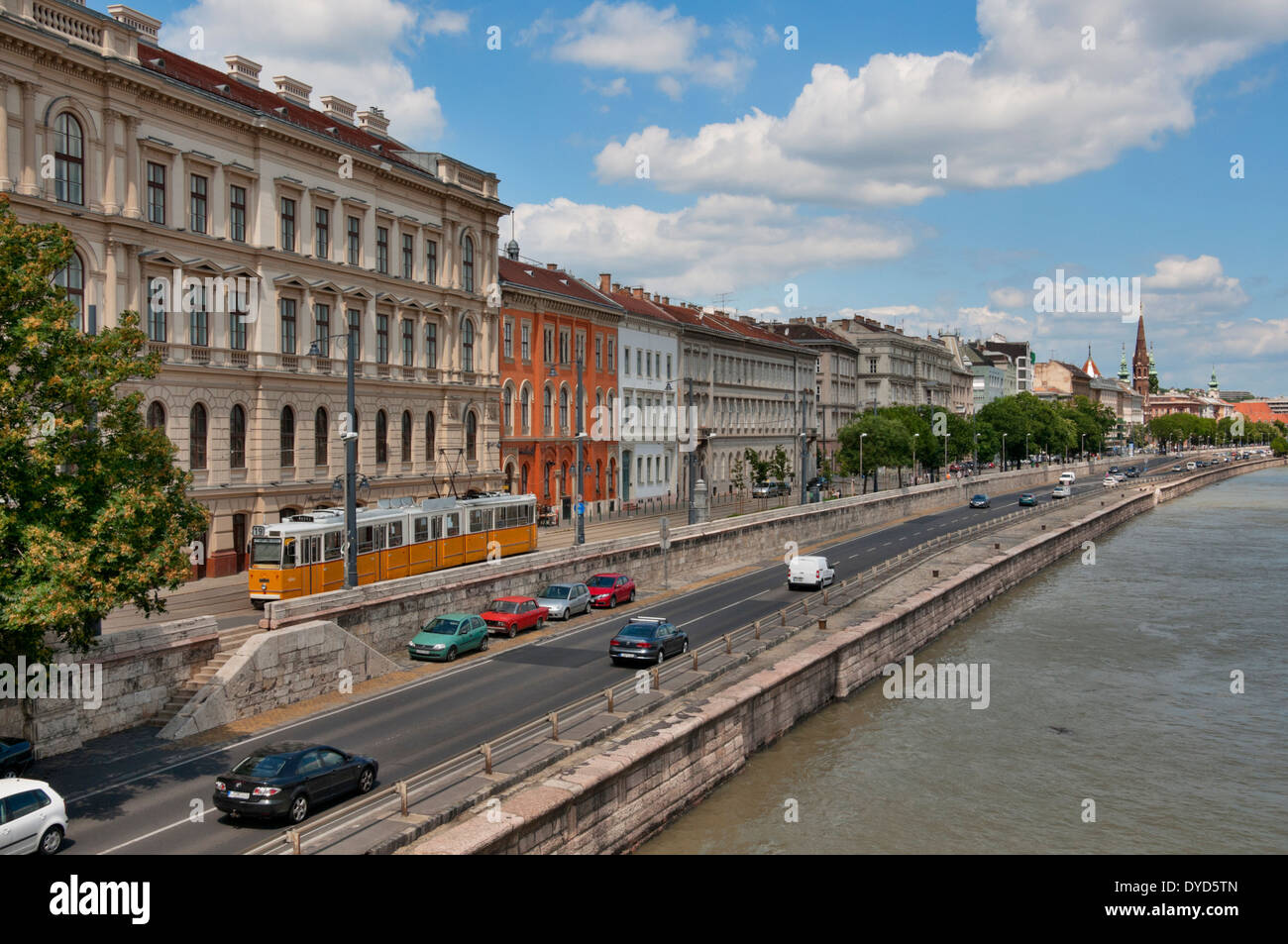 Buildings along the Danube River in Budapest, Hungary Stock Photo - Alamy
