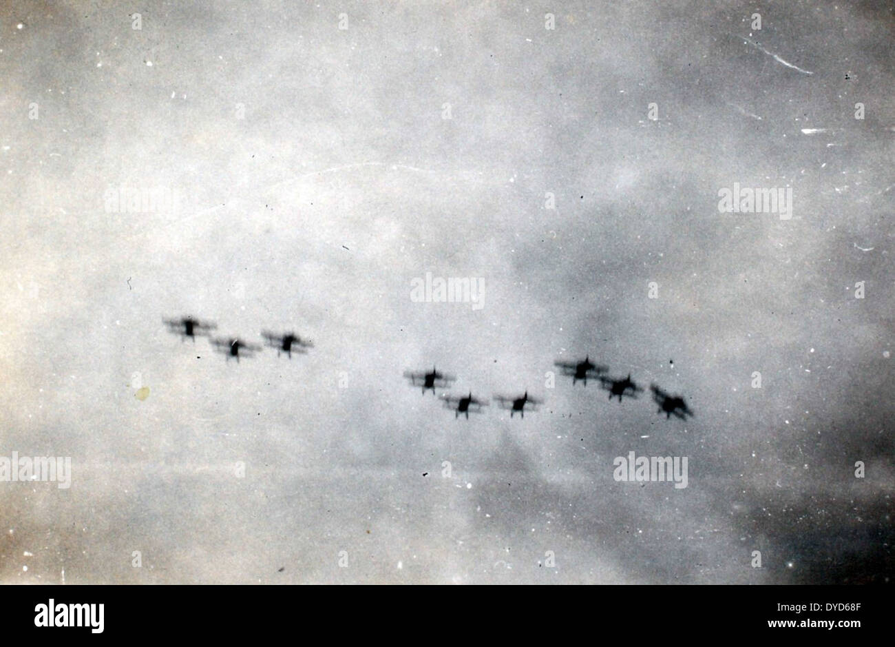 The Dunkel Collection photo shows a total of nine aircraft, providing a ...