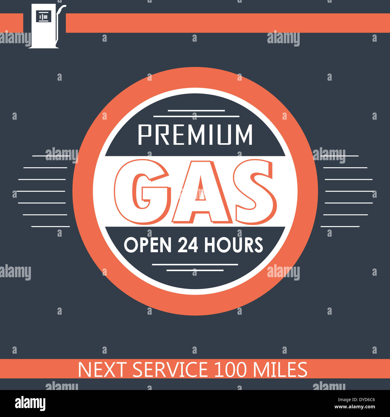 Premium Gas Banner Stock Photo - Alamy