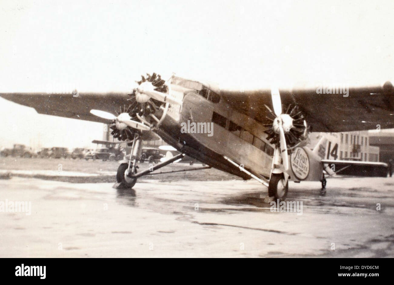The Ford Trimotor, often referred to as the 'Tin Goose,' is showcased ...