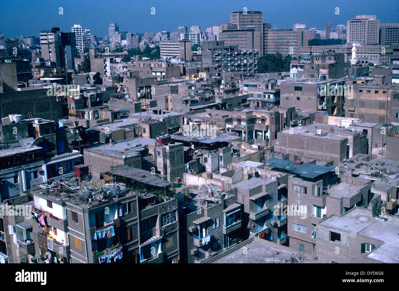 Rooftops of Dokki situated on the western bank of the Nile, Cairo. Egypt Stock Photo - Alamy