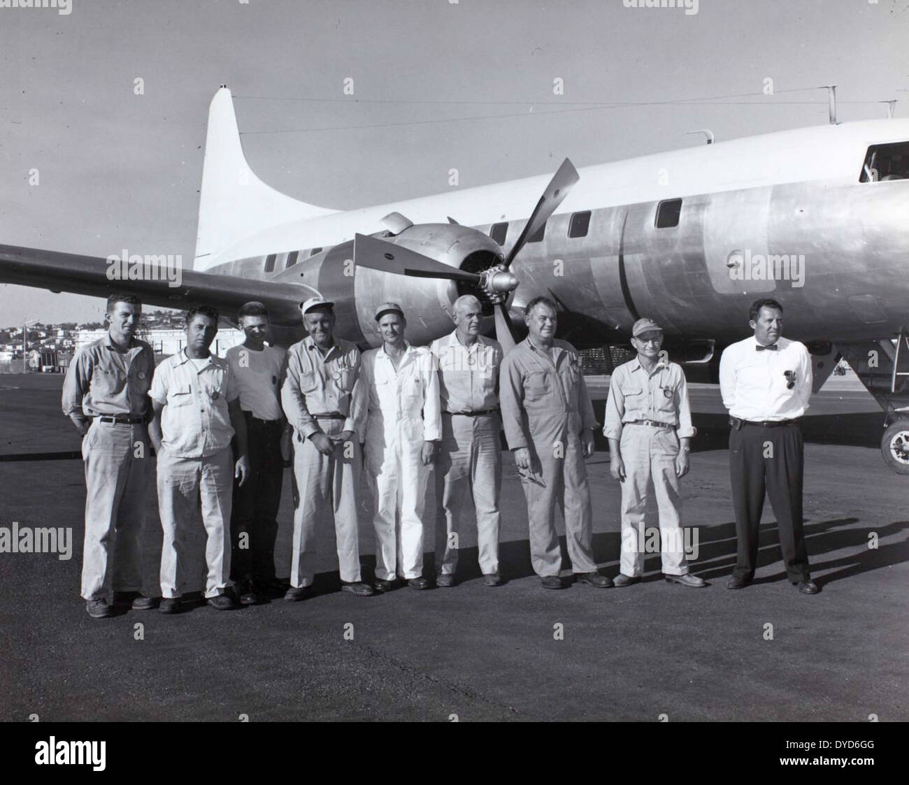 This photo captures William Harwell, a test pilot for General Dynamics ...