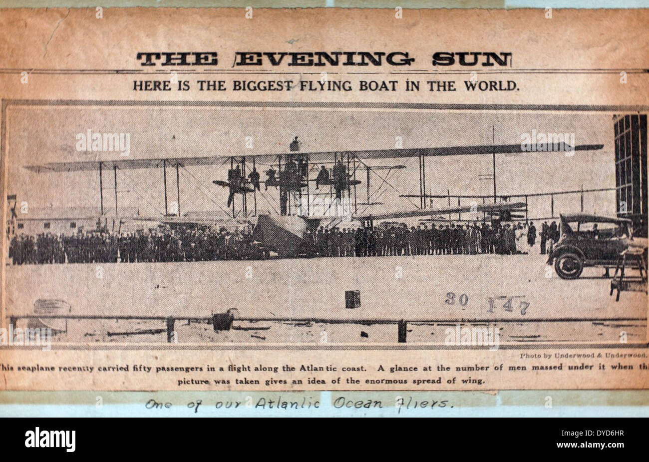 This image from the HM Goodie Album features a Curtiss Hydro Airplane ...